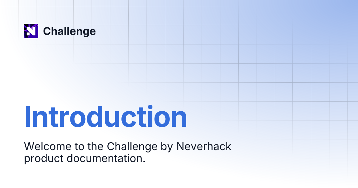 Introduction | Challenge